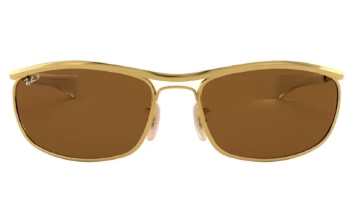 Ray Ban Wrap Around RB 3119-M 001/57 Gold Sunglass For Men and Women ...